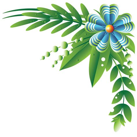 Flower Top Right Corner Frame 14463971 PNG