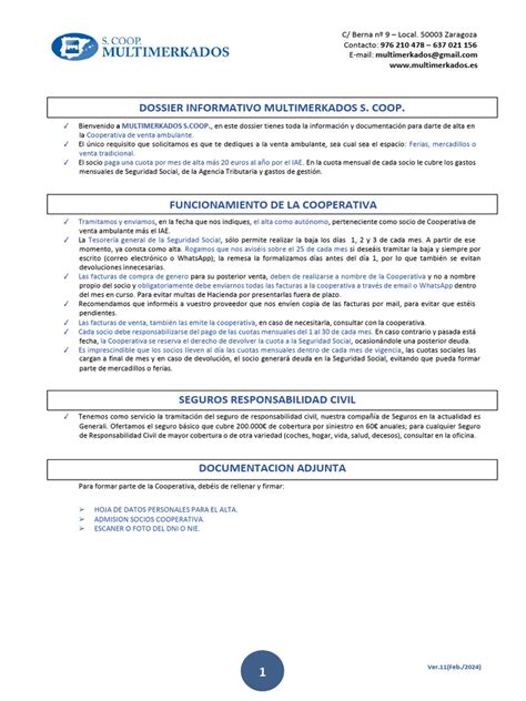 Dossier Multi 2024 Pdf Cooperativa