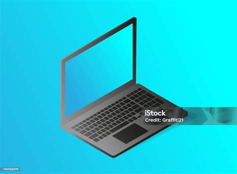 플랫 등각 투영 예시 벡터입니다 데스크톱 컴퓨터 모니터3d 스타일의 컴퓨터 격리된 벡터 개체입니다 개발에 대한 스톡 벡터 아트