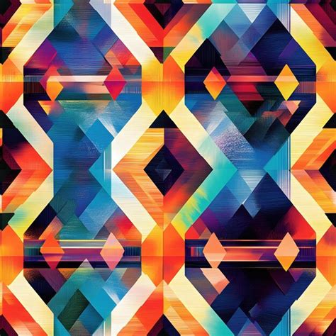 Captivating Geometric Textile Background With Vibrant Hues And Dynamic