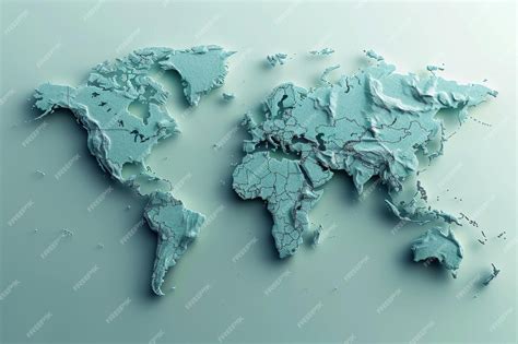 An Elegant 3d World Map Visualization With A Minimalist Design