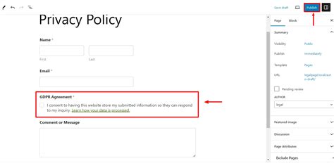 How To Create A Gdpr Compliant Contact Form In Wordpress