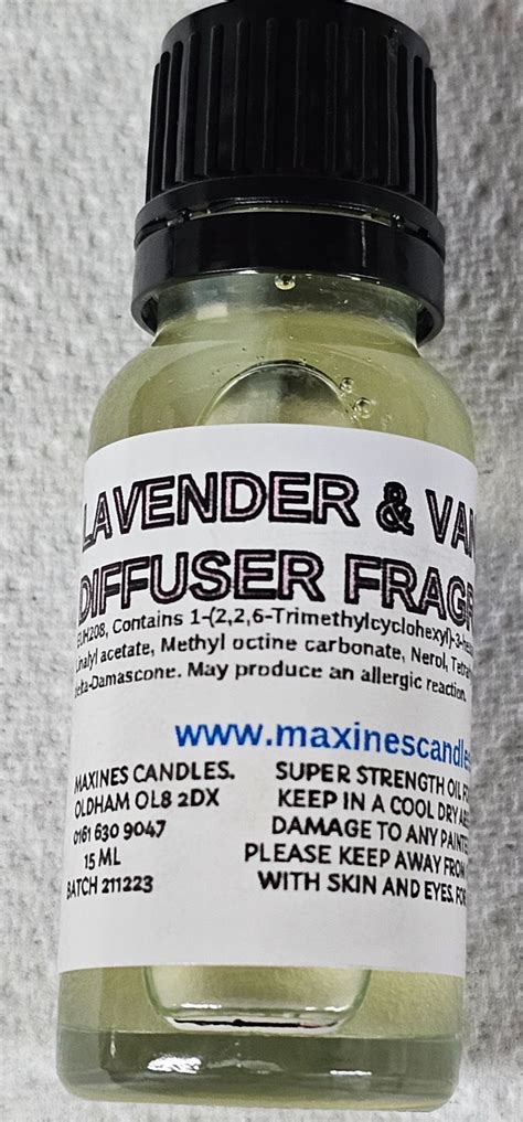 Lavender And Vanilla Diffuser Fragrance Oil 15ml