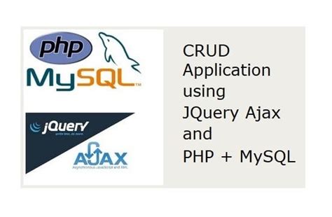 jquery ajax crud app with php mysql
