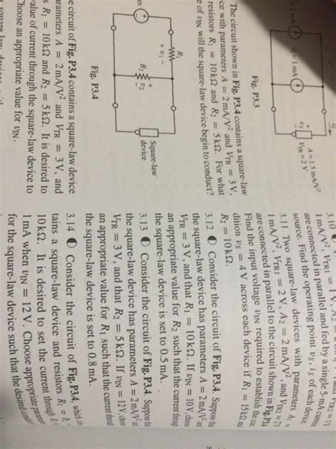 Solved 312 Consider The Circuit Of Fig 34 Suppose The