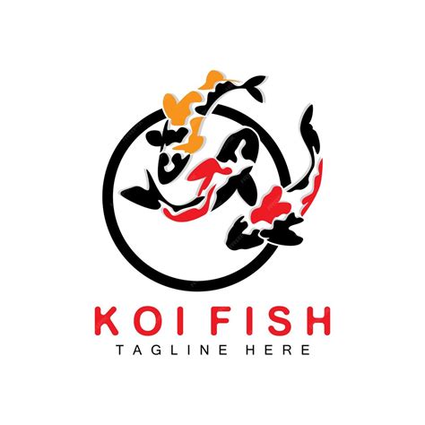 Premium Vector Koi Fish Logo Design Chinese Lucky And Triumph