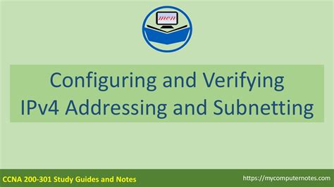 Configuring And Verifying Ipv4 Addressing And Subnetting My Computer Notes