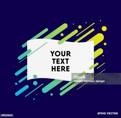 진한 파란색 배경으로 인용에 대 한 현대적이 고 역동적인 흰색 텍스트 상자 벡터 일러스트입니다 3차원 형태에 대한 스톡 벡터 아트 및 기타 이미지 Istock