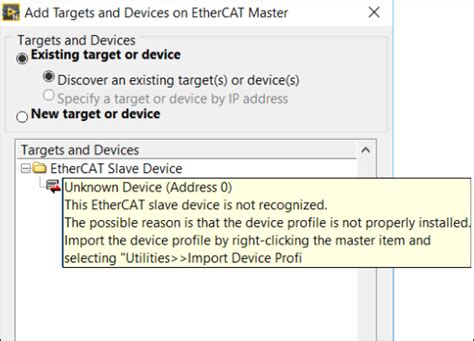 Ethercat Slave Device Is Not Recognized In Labview Project Ni