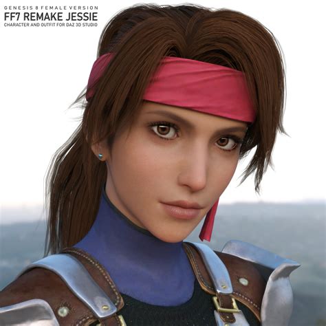 Ff7 Jessie For G8f 4 Renderopedia Daz And Poser Content