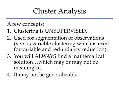Ppt Notes On Cluster Analysis Powerpoint Presentation Free Download