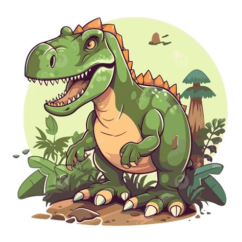 T Rex Cute Dinosaur Vector Sticker Clipart Cartoon 45 Off