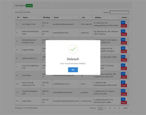 Tutorial Laravel 7 Make Notification Sweet Alert For Delete Data Web Developer Jogja
