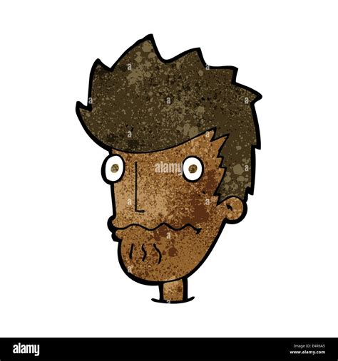 Lhomme Nerveux Dessin Animé Image Vectorielle Stock Alamy