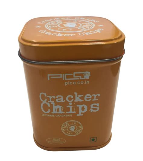 Rectangular Cracker Chips Tin Container At ₹ 40piece In Navi Mumbai