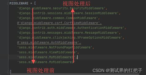 Python Django中间件执行顺序python Django 先中间件还是先路由分发 Csdn博客