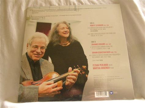 Martha Argerich And Itzhak Perlman Schumann Bach Brahms Sealed Lp Ebay