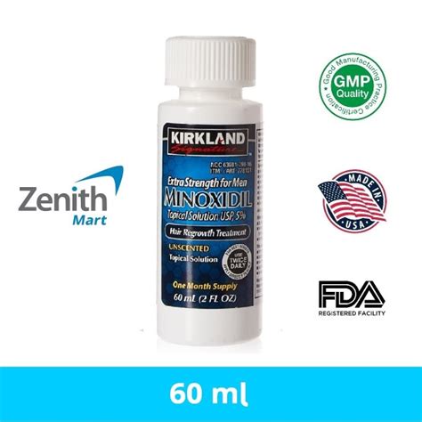 Kirkland Signature Minoxidil 5% Topical Solution – 60ml - Zenith Mart