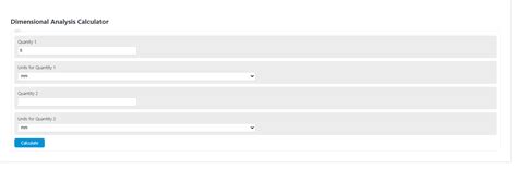 Dimensional Analysis Calculator Calculator Academy