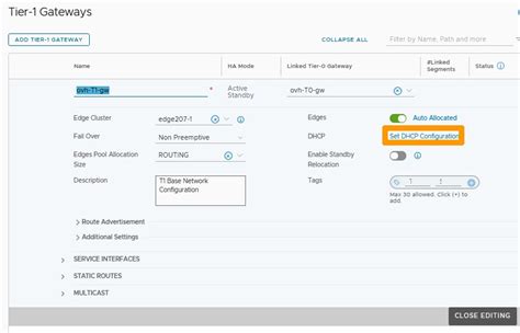 DHCP Configuration In NSX Support Guides