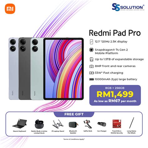 Redmi Pad Pro Gb Ram Gb Rom Hz K Display Snapdragon S Gen Mah