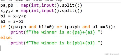 谁是赢家pta（python解法）pta稳赢python Csdn博客