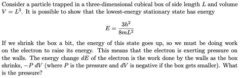 solved consider a particle trapped in a three dimensional