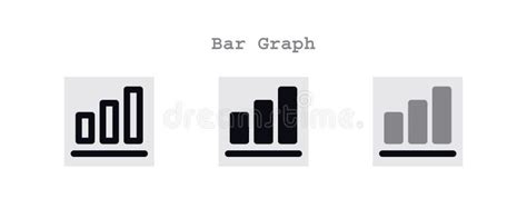 bar graph icons set stock vector illustration of visualization 270710545