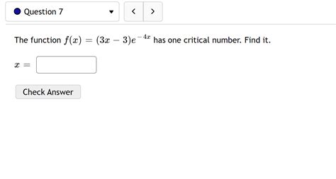 Solved The Function F X 3x−3 E−4x X
