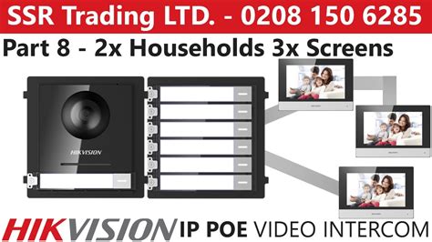 Hikvision Ip Poe Intercom Guide Part 8 2x Flats Mixed Screen Extension Setup Configuration
