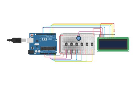 Circuit Design Sistema De Medição De Temperatura Com Lcd Tinkercad
