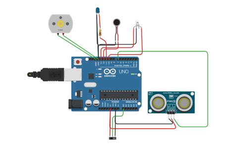 Circuit Design Forward Collision Detection And Avoidance System Tinkercad