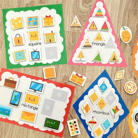 2D Shapes Sorting Game Sort By Shape Activity Shape Etsy