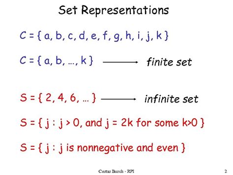 Sets A Set Is A Collection Of Elements