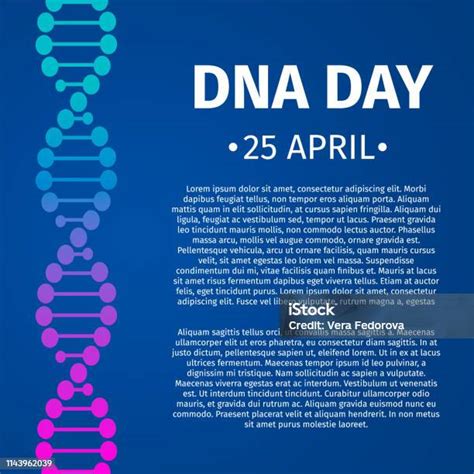 Dna 일 타이포 그래피 포스터입니다 인간 Dna 분자의 네온 나선 과학 개념 벡터 일러스트입니다 배너 전단지 브로셔 인사말 카드 등을 위한 템플릿을 쉽게 편집 할 수