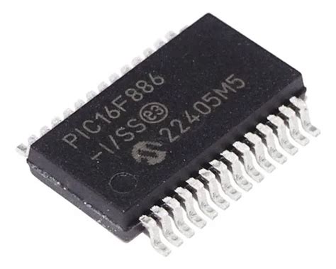 Kit 2 Pcs Ci Microcontrolador Pic16f886 i ss mccp Ssop 28 Frete grátis