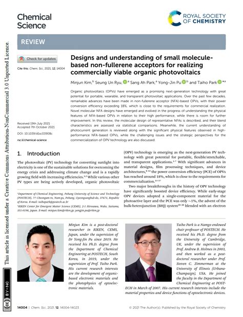 Pdf Designs And Understanding Of Small Molecule Based Non Fullerene Acceptors For Realizing