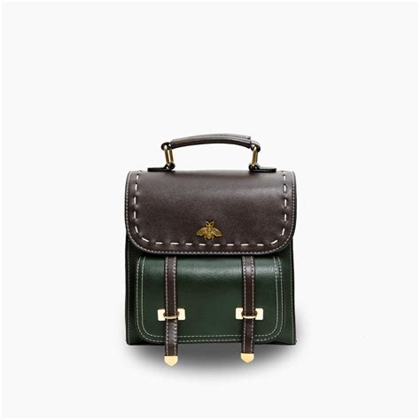 Bumblebee Leather Backpack Olives