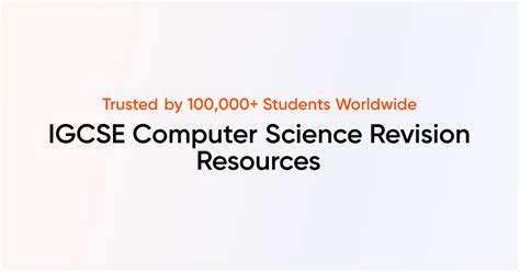 Igcse Computer Science Resources Tutorchase