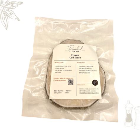 Premium Cod Fish Steak 200 300g Punched Foods Savour Quality Halal