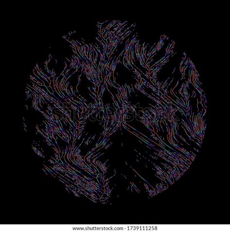 Generative Art Visualization Random Perlin Noise Stock Vector Royalty Free