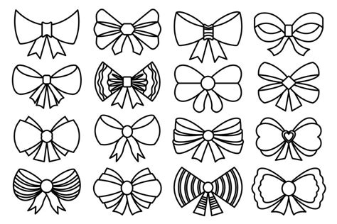 Hair Bow Template Vector Art Icons And Graphics For Free Download