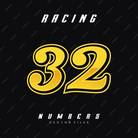Premium Vector Racing Number Vector Design Template