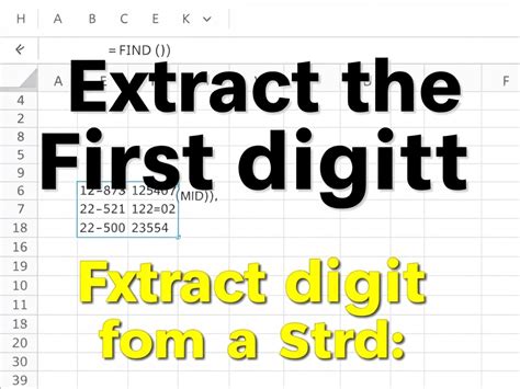 Extract First Digit From String Excel Tutorials