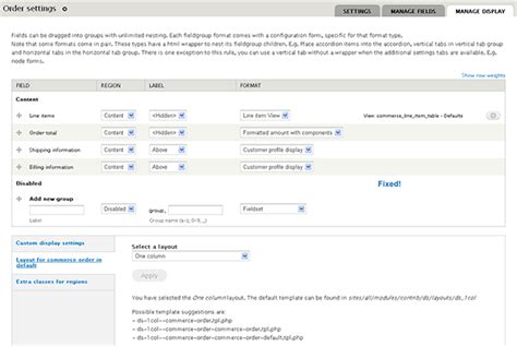 Drupal Commerce Order Display Missing Template Filename And Path