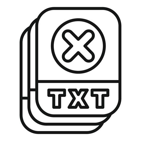 Stack Of Txt Files Is Showing A Delete Cross Indicating An Error 48293311 Vector Art At Vecteezy