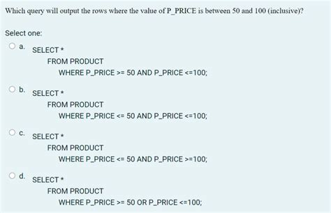 Solved Ansi Standard Sql Allows The Use Of Special Operators