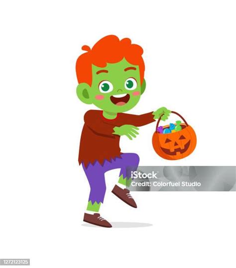 행복한 귀여운 작은 아이 소년과 소녀는 할로윈을 축하 프랑켄슈타인 괴물 의상을 착용 귀여운에 대한 스톡 벡터 아트 및 기타 이미지 귀여운 드레스 명랑한 Istock