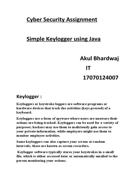 Cyber Security Assignment Akul Bhardwaj Pdf