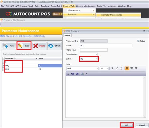 Pos3 5 Fnb How To Filter Promoter By Outlet Autocount Resource Center